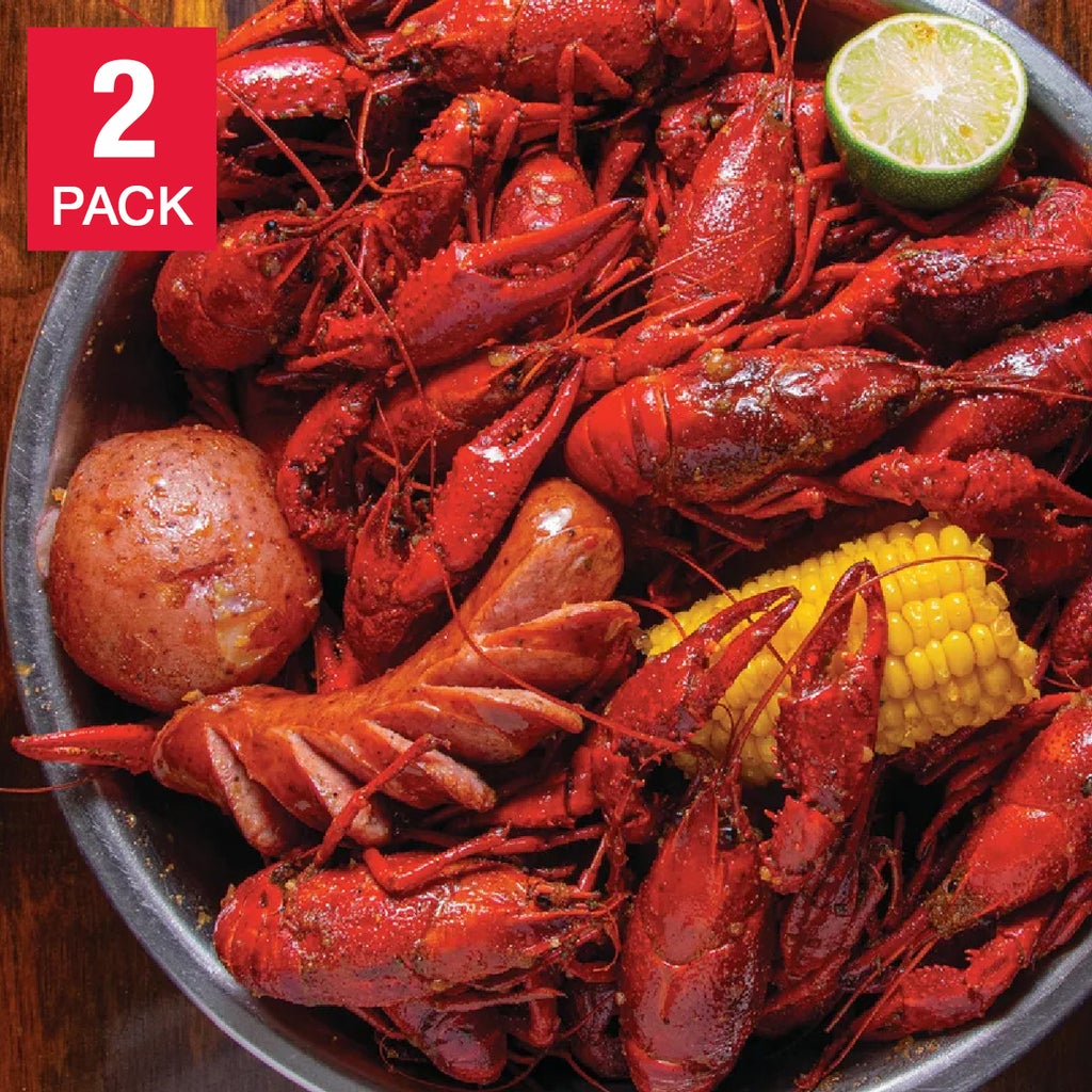 Seacore Cooked Cajun Seasoned Whole Crawfish 2.27 kg (5 lb) x 2-pack ...