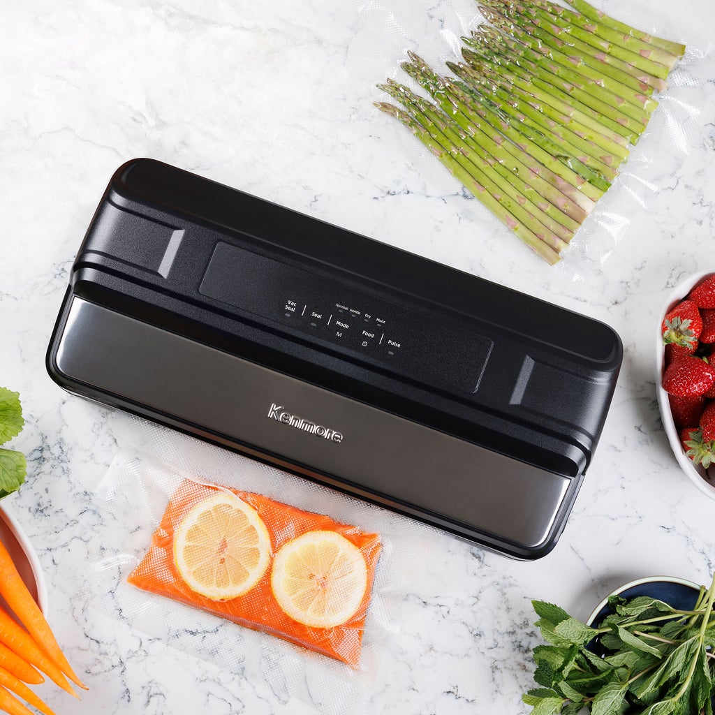 Kenmore Vacuum Sealer Food Preservation System with 16 ft. Bag Roll ...