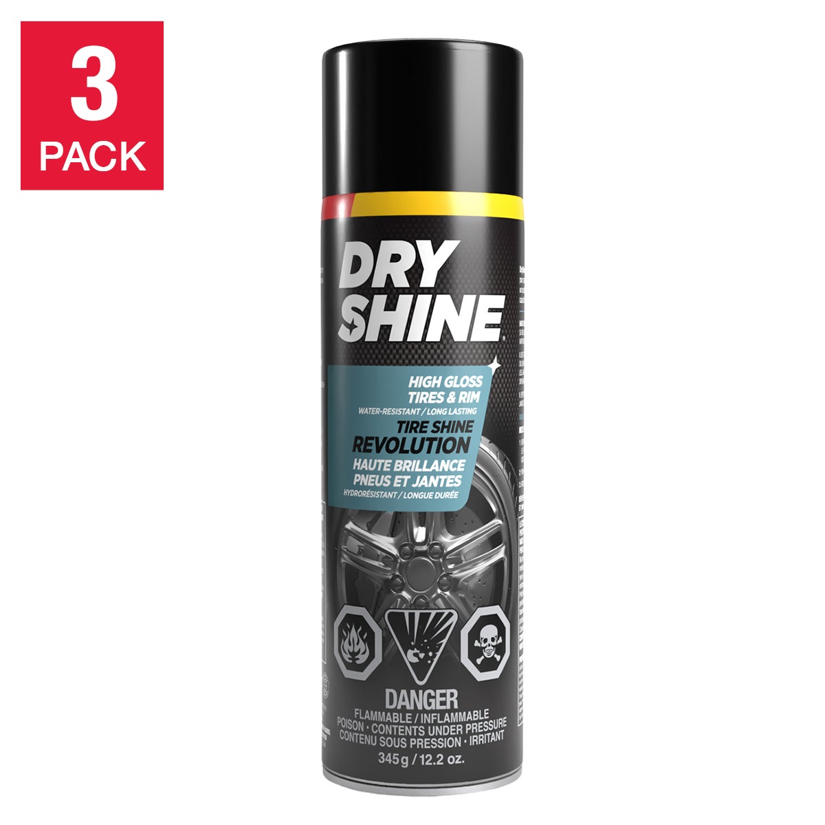 Dry Shine Revolution for Tires and Rims, 3-pack – RJP Wholesale