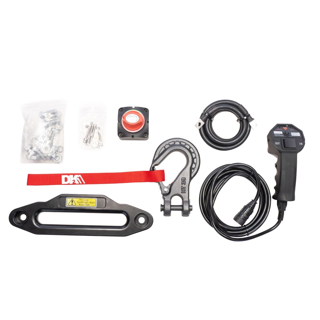 DK2 12,000 lb Premium Electric 4x4 Winch With Synthetic Rope – RJP ...