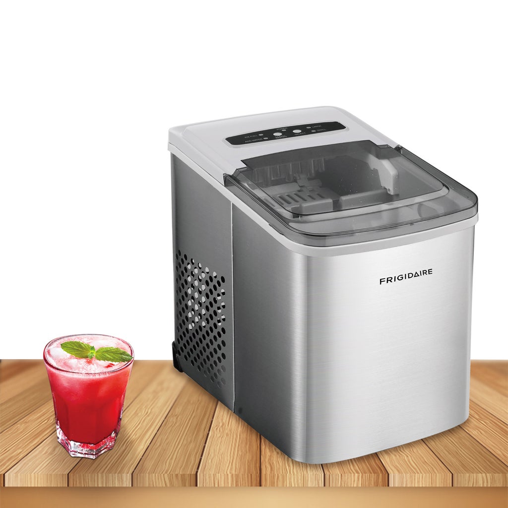 Frigidaire Self Cleaning Ice Maker 11.8 kg (26 lb.), Stainless Steel ...