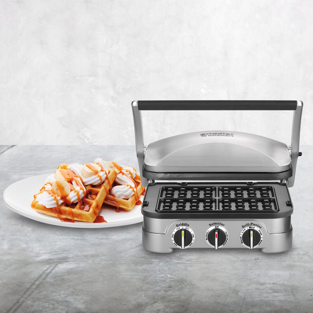 Cuisinart 5-in-1 Griddler with Reversible Nonstick Grill and Griddle P ...