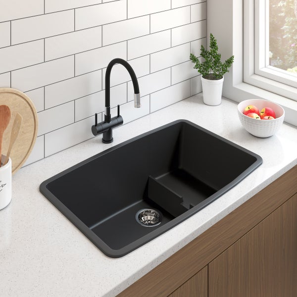 Appollo Monique 32 in. Single Bowl Granite Kitchen Sink – RJP Wholesale