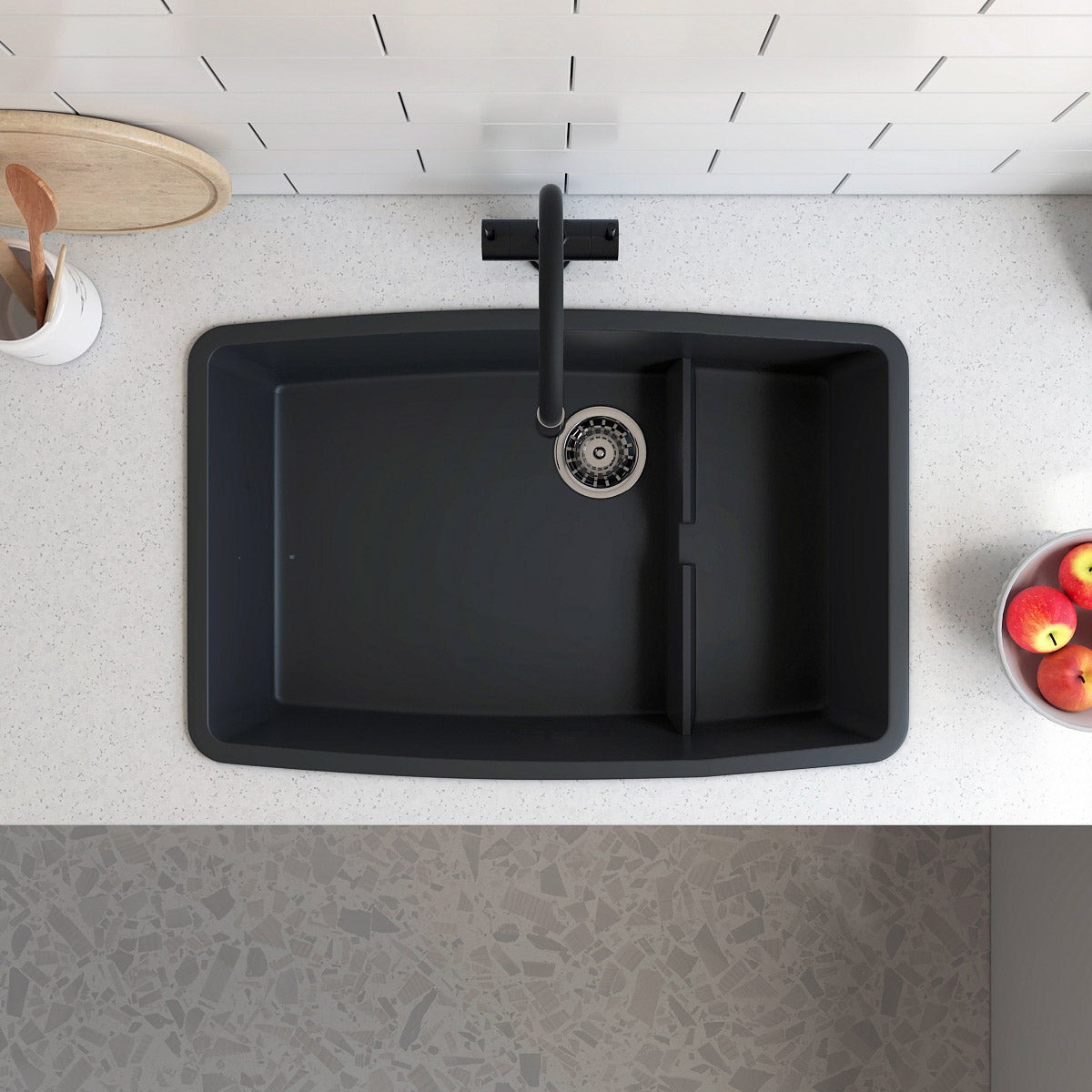 Appollo Monique 32 in. Single Bowl Granite Kitchen Sink – RJP Wholesale