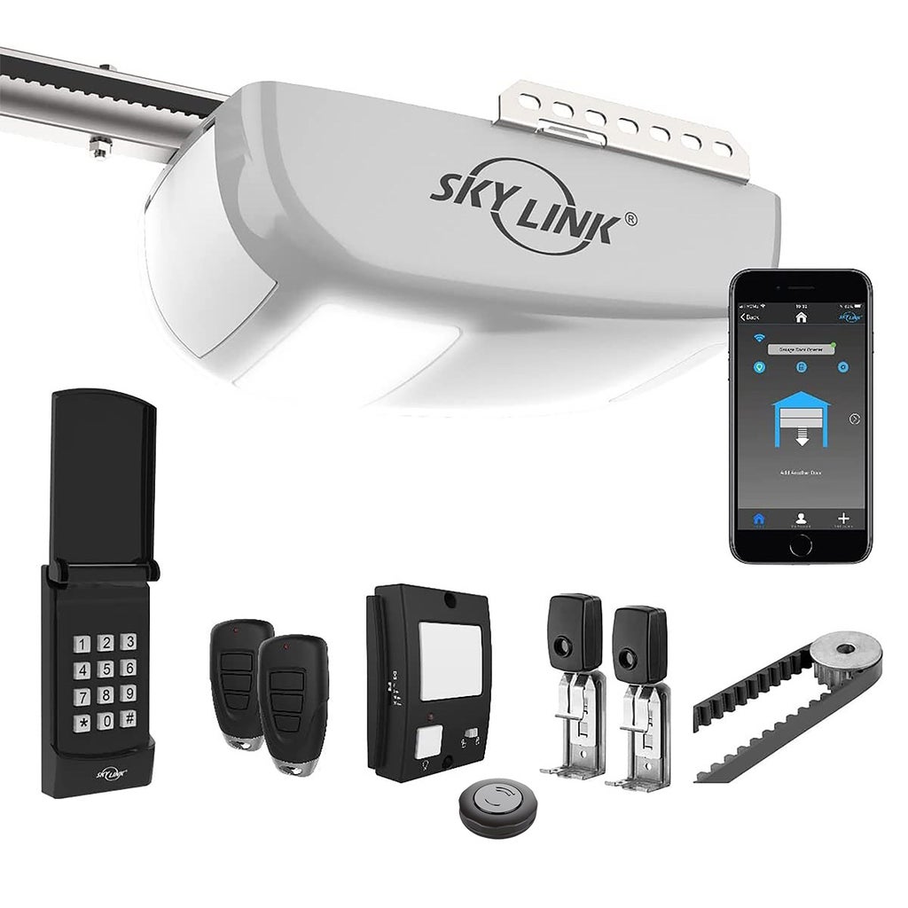 Skylink 1-1/4 HP Smart Garage Door Opener with Heavy-Duty DC Motor and ...