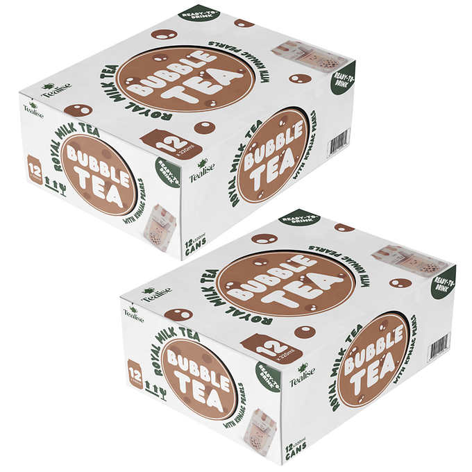 Tealise Instant Ready To Drink Boba Tea, 12 × 320 mL, 2-pack |... – RJP ...