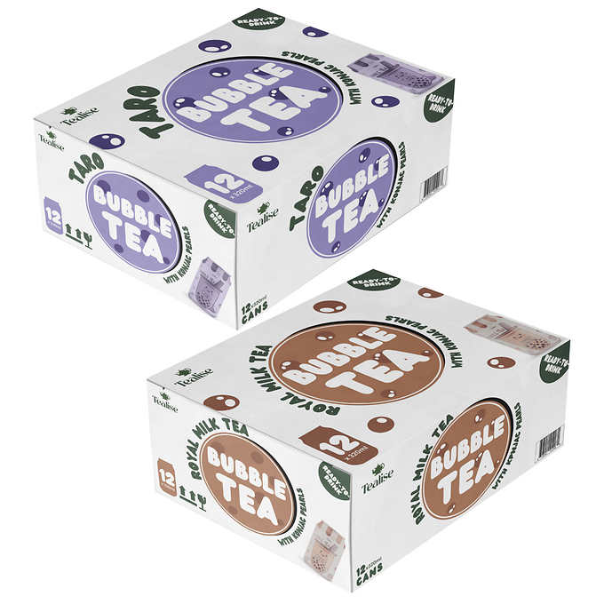 Tealise Instant Ready To Drink Boba Tea, 12 × 320 mL, 2-pack |... – RJP ...